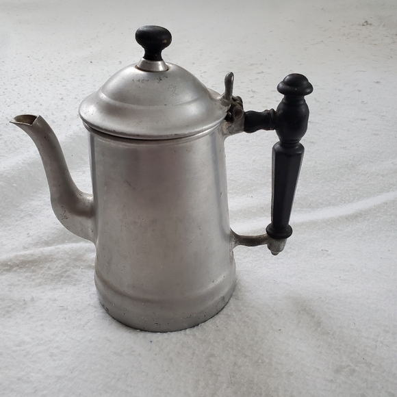 Mirro | Kitchen | Aluminum Vtg Coffee Pot With Wood Handle | Poshmark